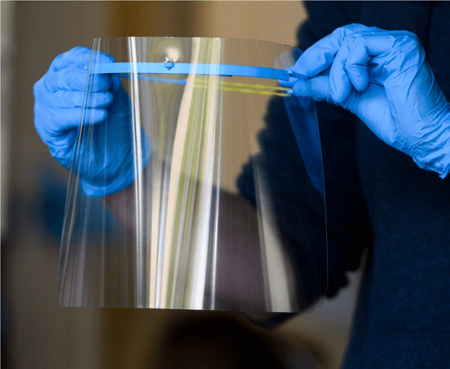 Face shields for COVID-19 infection control