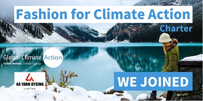 4A Yarn Dyeing Ltd joins the Fashion Industry Charter for Climate Action