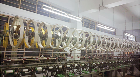 Tour to a silk factory looking on moth to end product