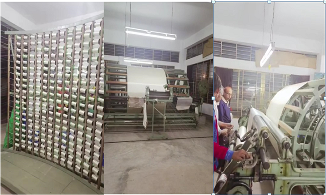 Tour to a silk factory looking on moth to end product